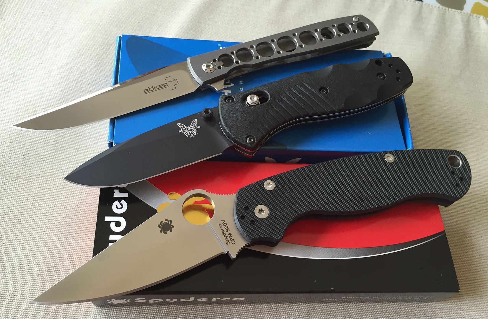 Boker Urban Trapper, BM Mini Barrage & Spyderco Para 2 | BladeForums.com