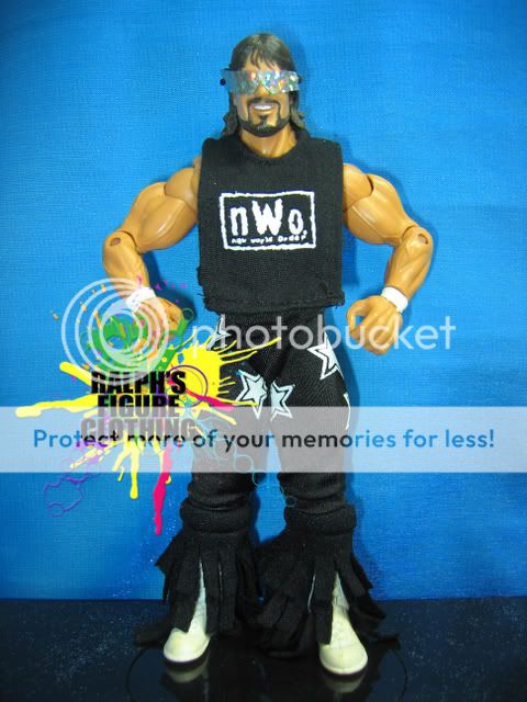 “MACHO MAN” RANDY SAVAGE BLACK TIGHTS, BOOT TASSLES & NWO SHIRT | Ralph ...