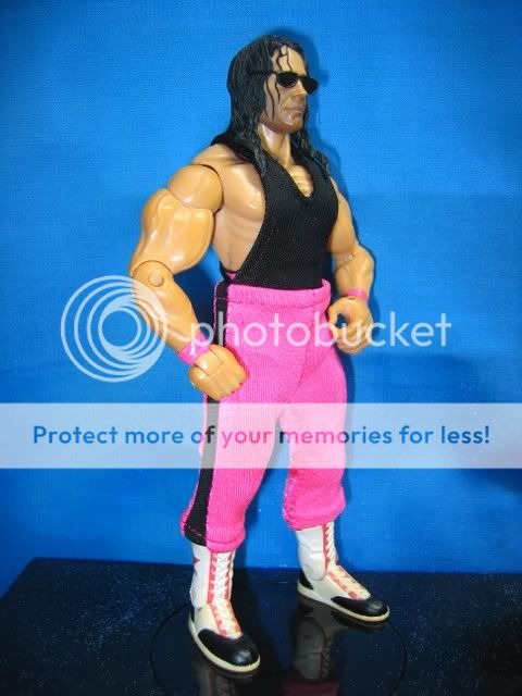 “THE HART FOUNDATION” BRET HART BLACK SINGLET & PINK TIGHTS | Ralph's ...