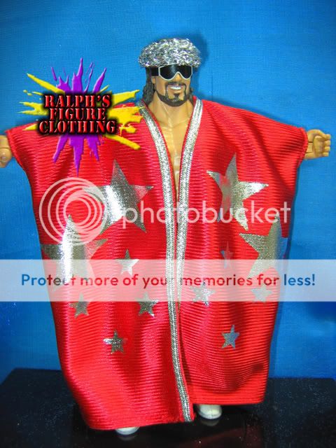 “MACHO MAN” RANDY SAVAGE RED ROBE | Ralph's Figure Clothing