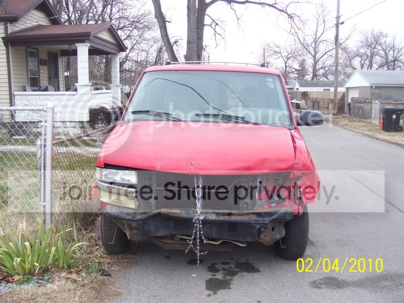 photos of my van that i crashed last week! | Chevy Astro and GMC Safari ...