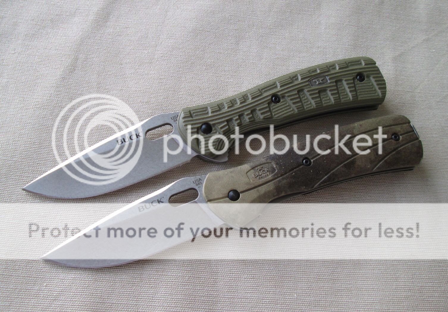 (2) Buck Vantage Force Pro's and (2) Buck 110 Custom Shop & 50th ...