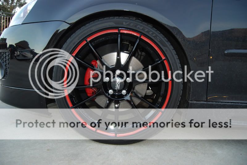 19" with Red Wheel Trim | GOLFMK7 - VW GTI MKVII Forum / VW Golf R ...