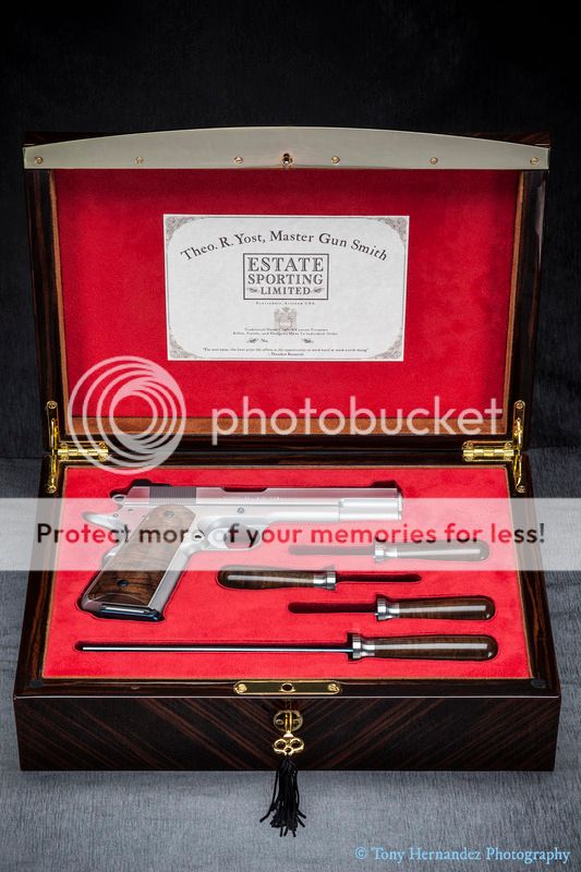 Stainless Colt Government 1911 with Tools and Case by Ted Yost / Estate ...